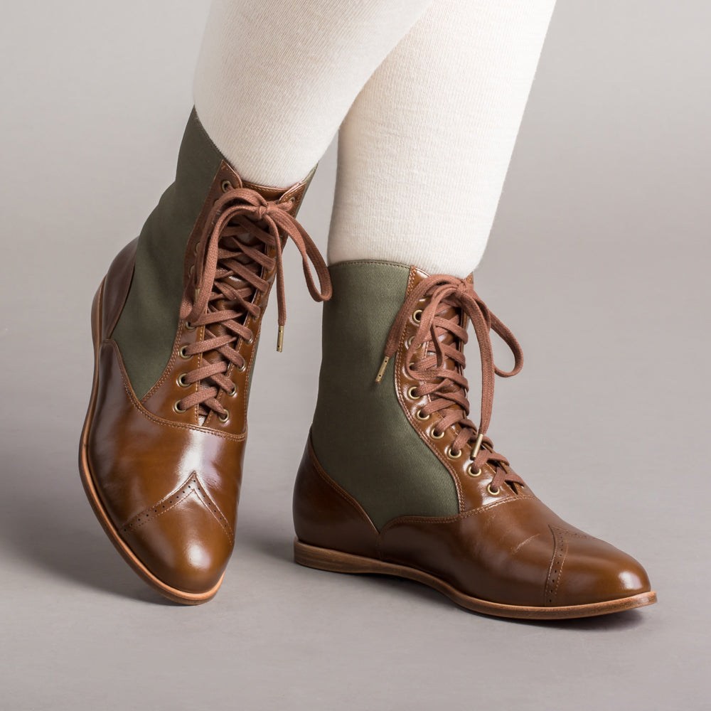 Anne Boots (Brown/Olive) – American Duchess - Europe
